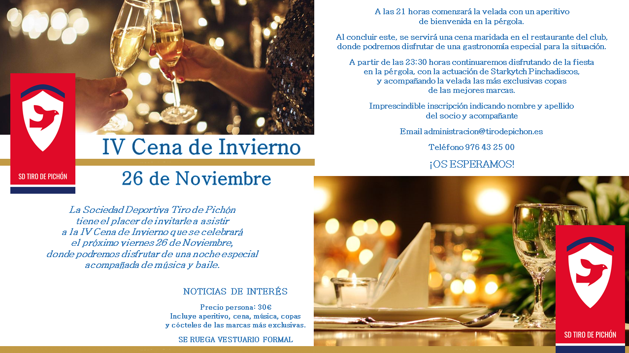 IV Cena de Invierno - SD Tiro de Pichón